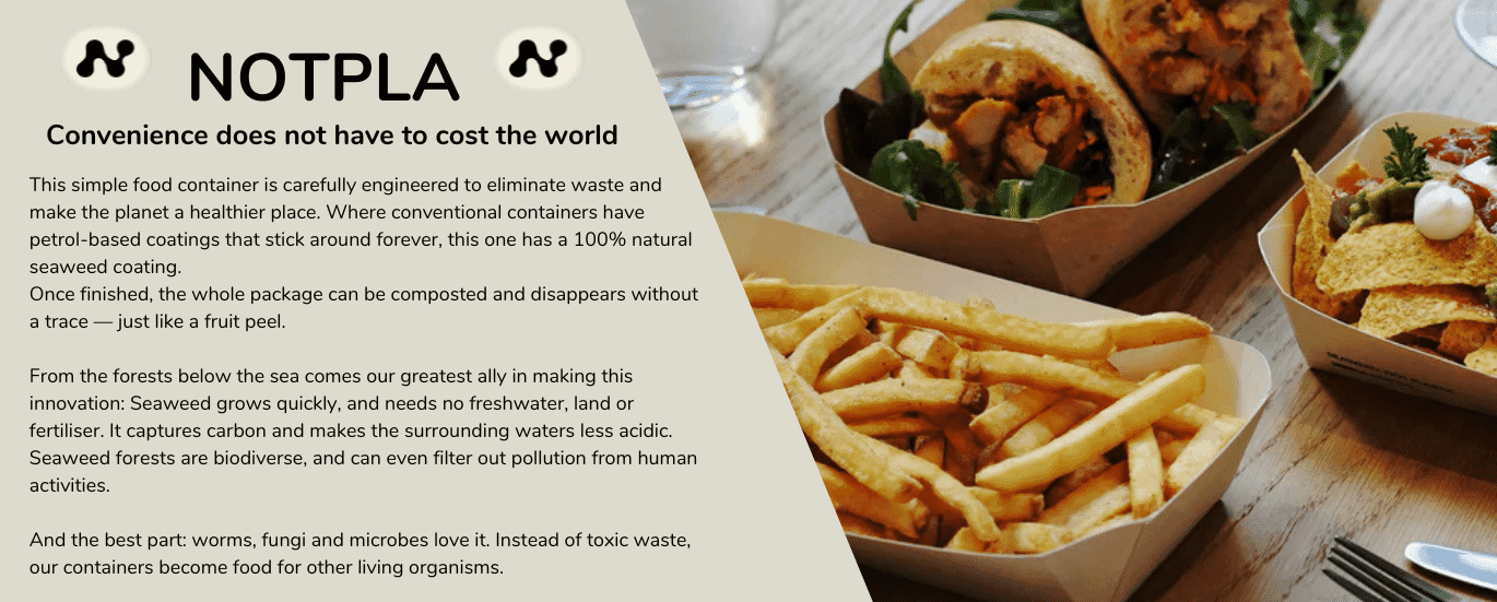 Yate Bioclarity | Compostable, Biodegradable and recyclable Fast Food packaging Notpla Packaging ...