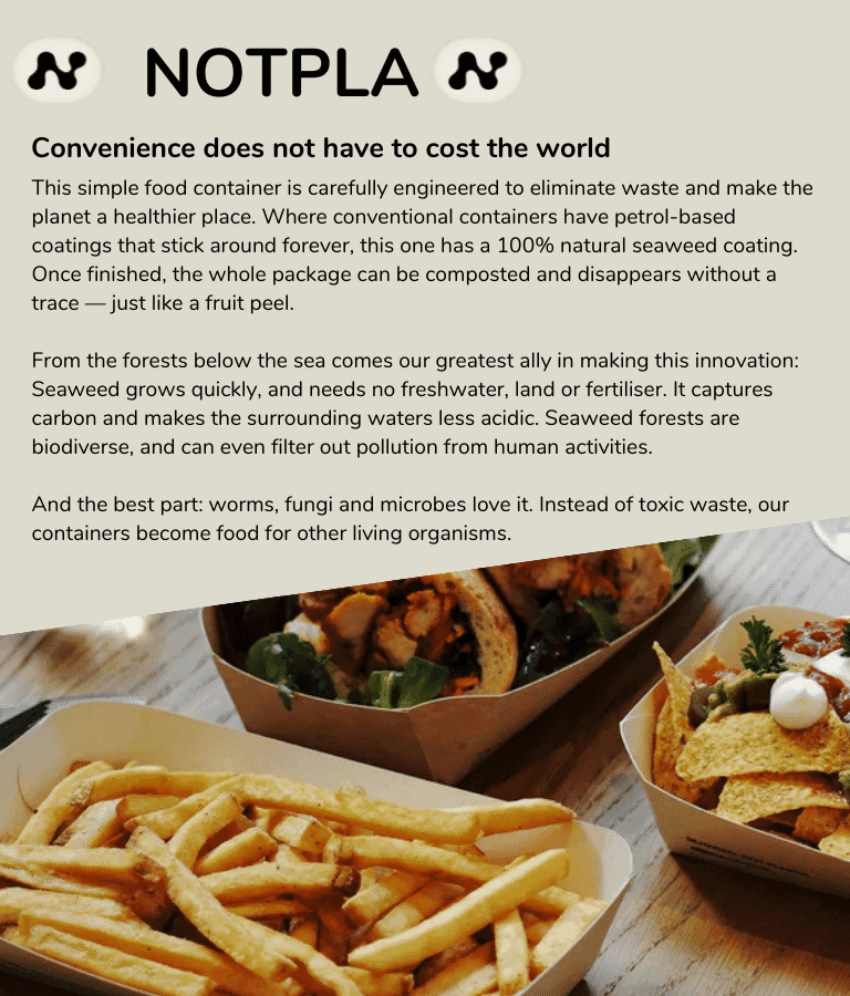 Yate Bioclarity | Compostable, Biodegradable and recyclable Fast Food packaging Notpla Packaging ...